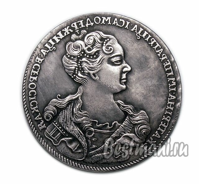 Рубль 1727 года копия монеты
