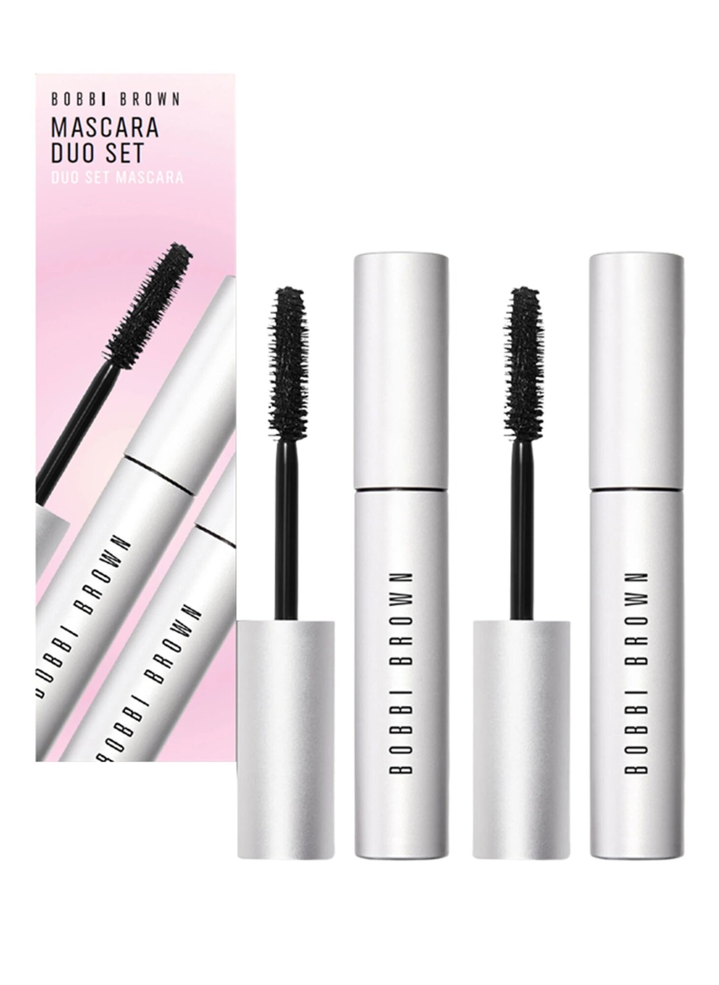 Набор тушей Bobbi Brown MASCARA DUO SET, для ресниц, матовая, черная, 2 шт