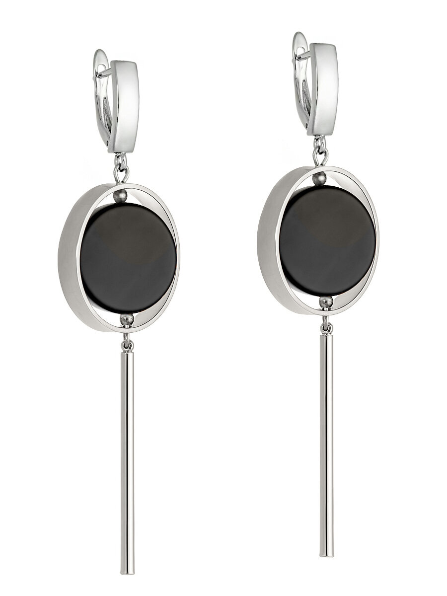 Серьги, агат