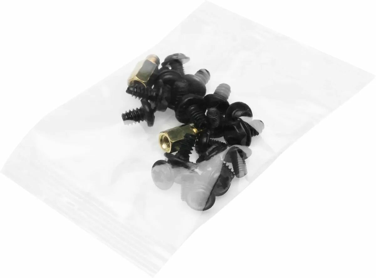 Набор винтов для сборки компьютера. Универсальные болты, крепеж для системного блока.