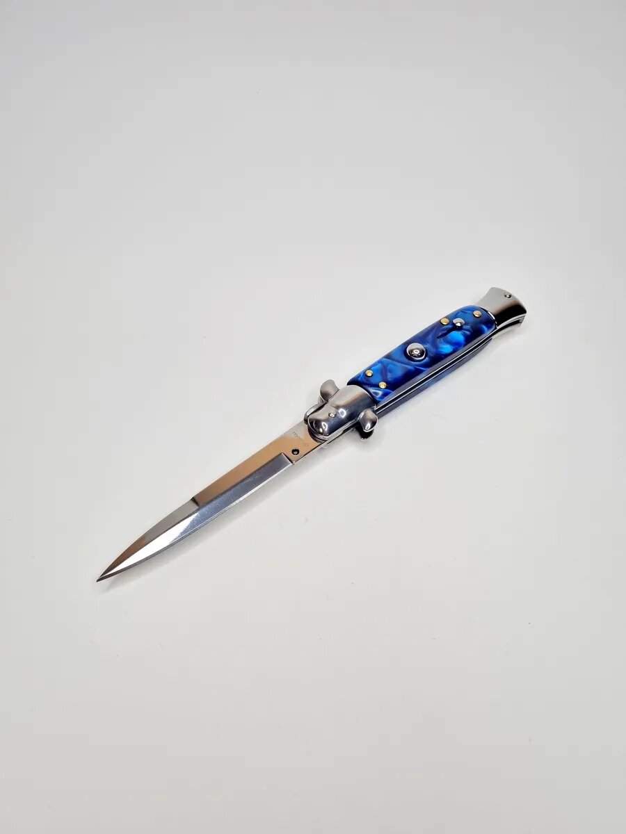 Нож автоматический с кнопкой складной Стилет