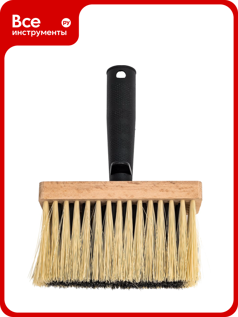 Макловица 888 кисть с искусственной щетиной, деревянный корпус, для обработки древесины, нанесения лазурей и пропиток