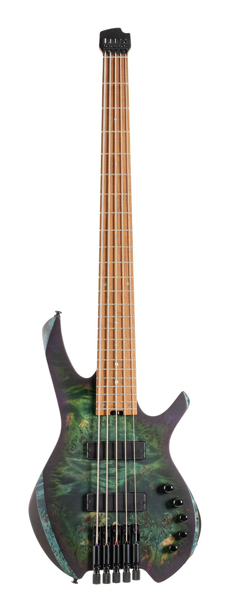 Cort Space5-WBAG-SDG Artisan Series Бас-гитара безголовая 5-струнная, зеленая