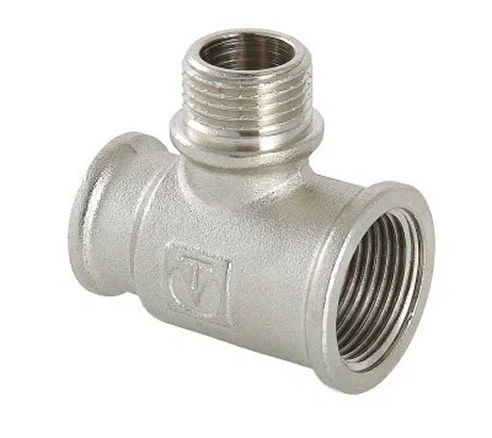 Тройник с двумя переходами на нар. р. 3/4"х1/2"х1/2" вн.-нар.-нар. Valtec VTr.133. RN.050404