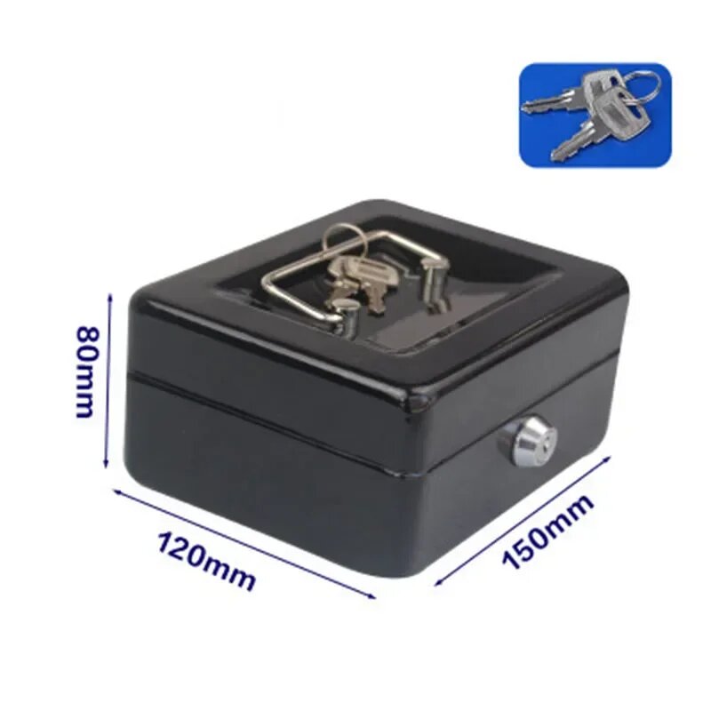 Сейф стальной 15cm Black Key, черный