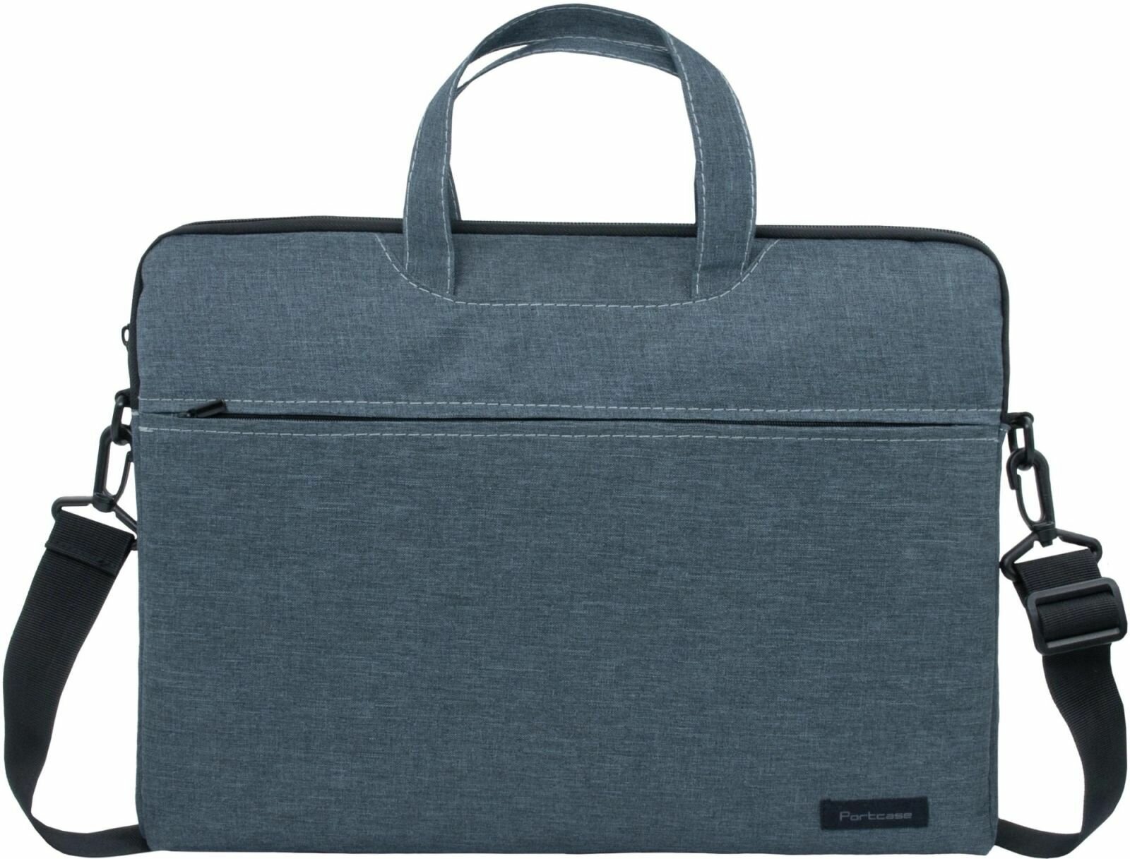 Сумка для ноутбука PortCase 15.6", серая, нейлон, полиэстер (KCB-165 GREY)