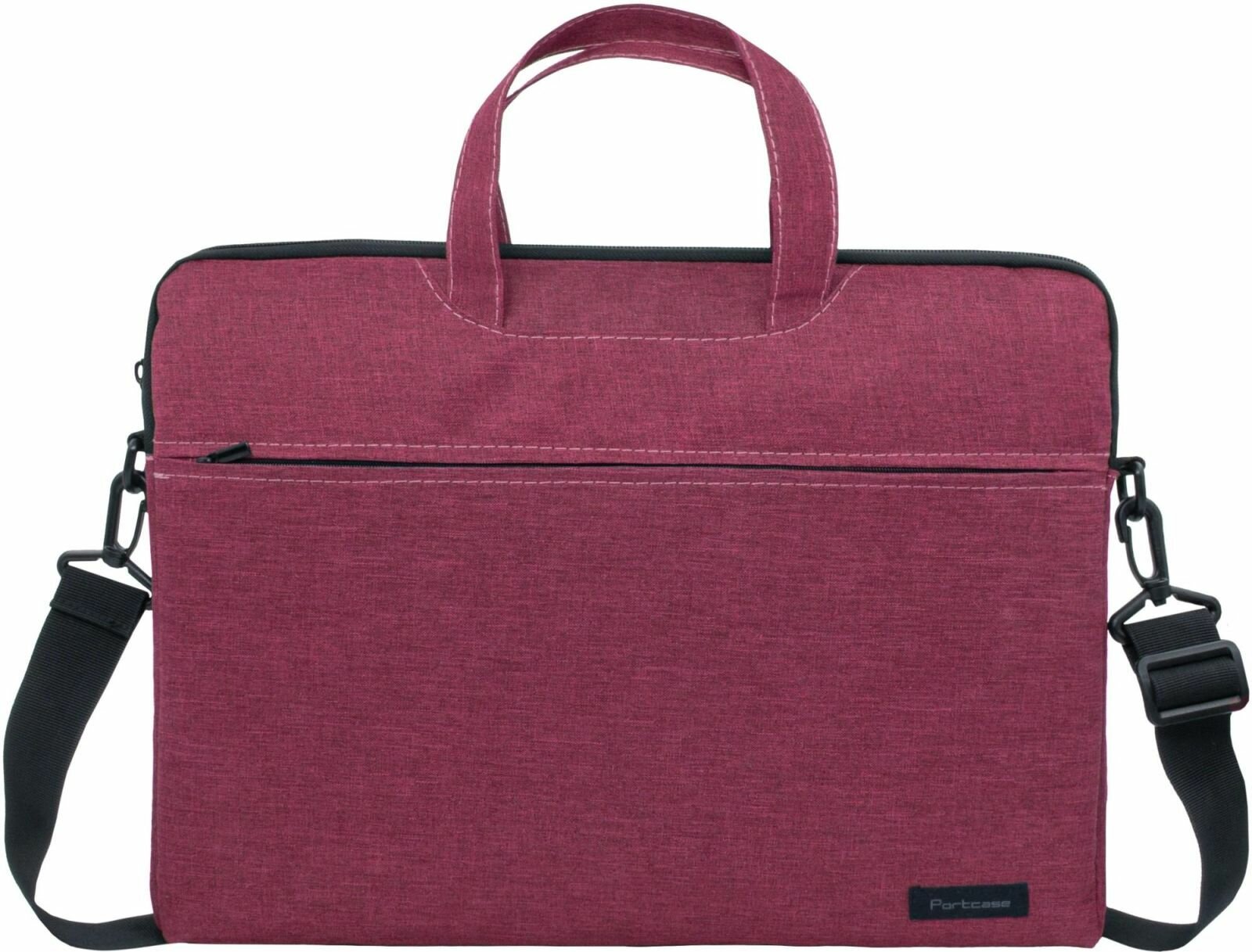 Сумка для ноутбука PortCase 15.6", бордовая, нейлон, полиэстер (KCB-165 BORDO)