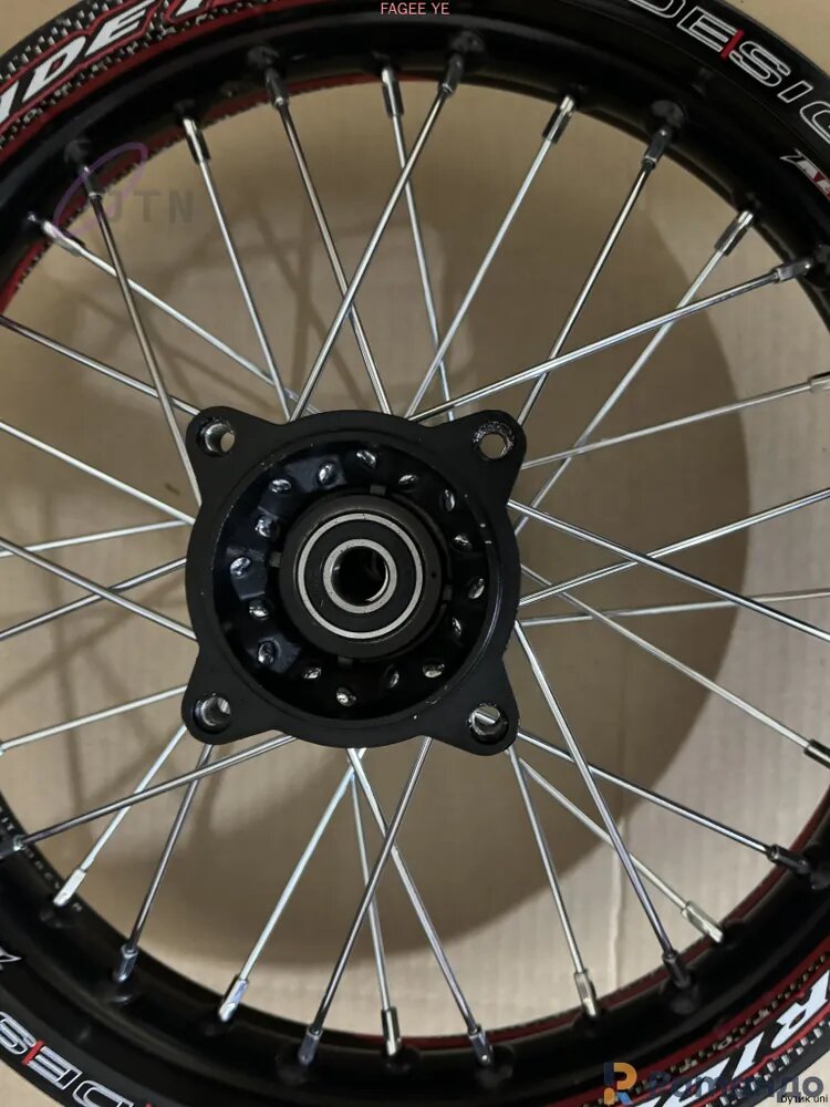 Обод (диск) для питбайка 14" (1,85-R14 d-15mm) задний, алюминий