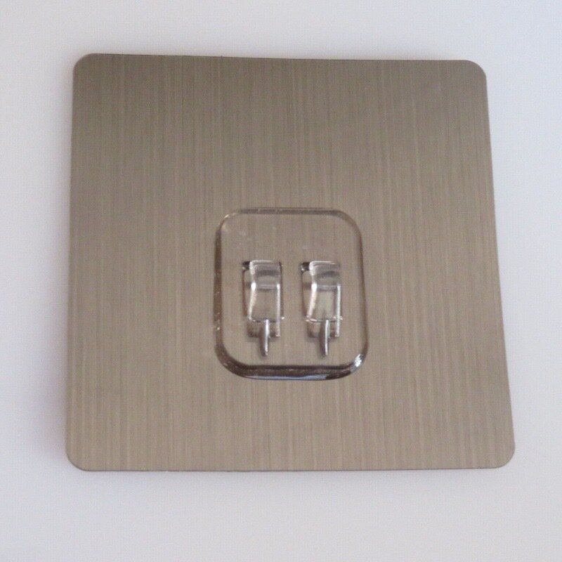 Матовая серая клеевая лента 7x7см только для настенного крепления на кухне