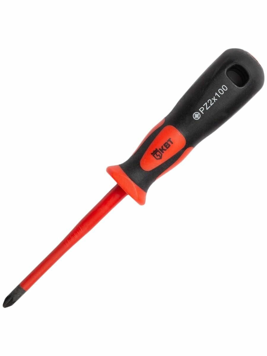 Отвертка диэлектрическая PZ2x100 серия слим для работ под напряжением до 1000 В, стандарт VDE (КВТ)