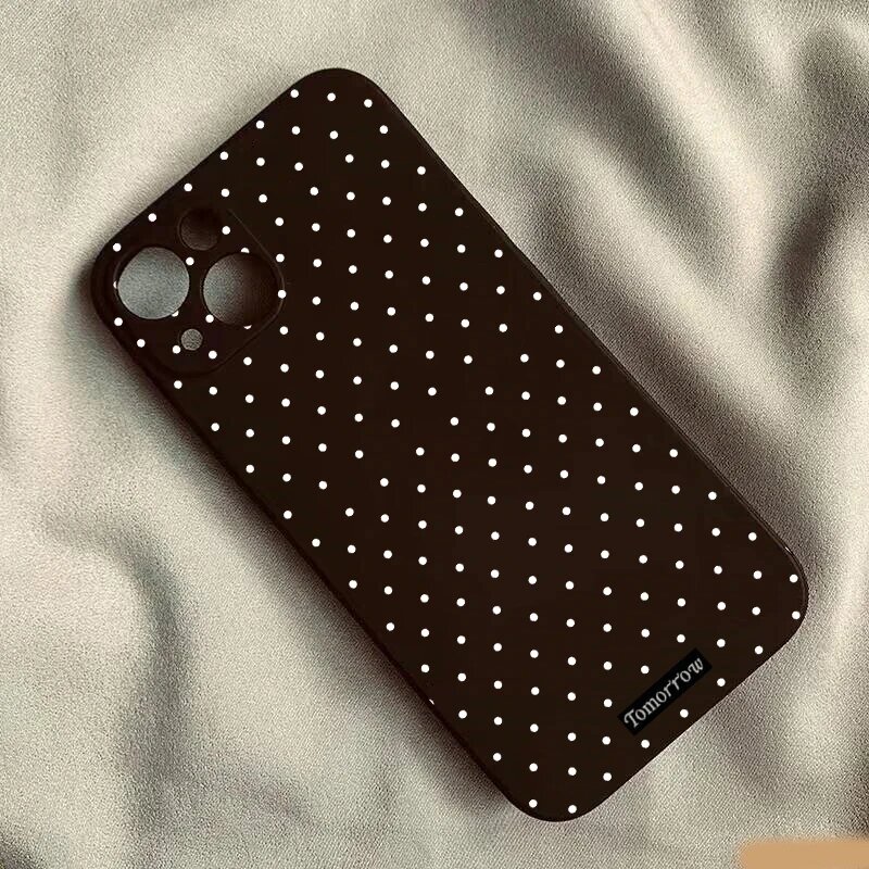 Чехол для телефона INS в горошек, милый мультяшный, для iPhone 17 16 15 айфон 14, Only Phone Case A