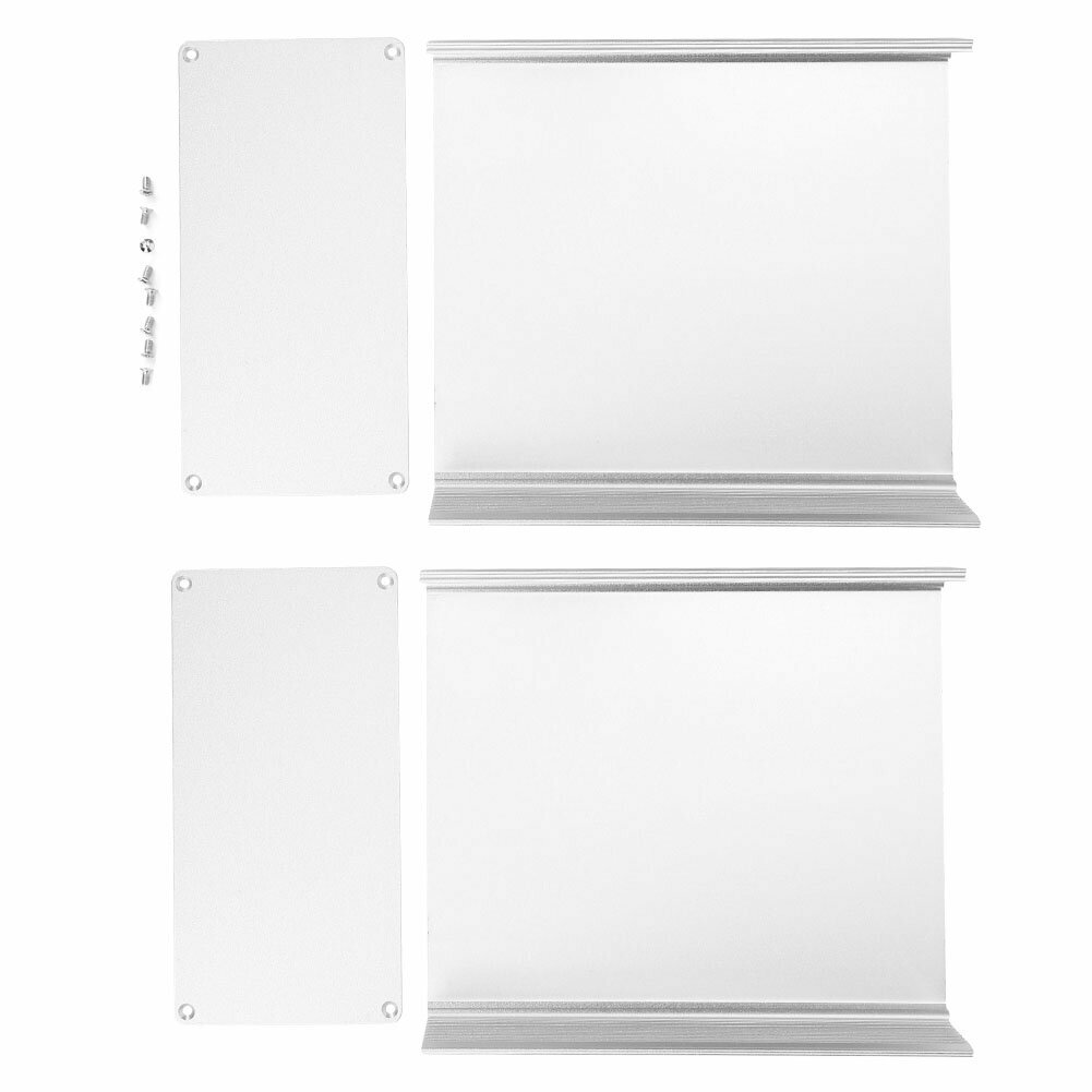 Алюминиевая коробка проекта матовая серебро расщепляется