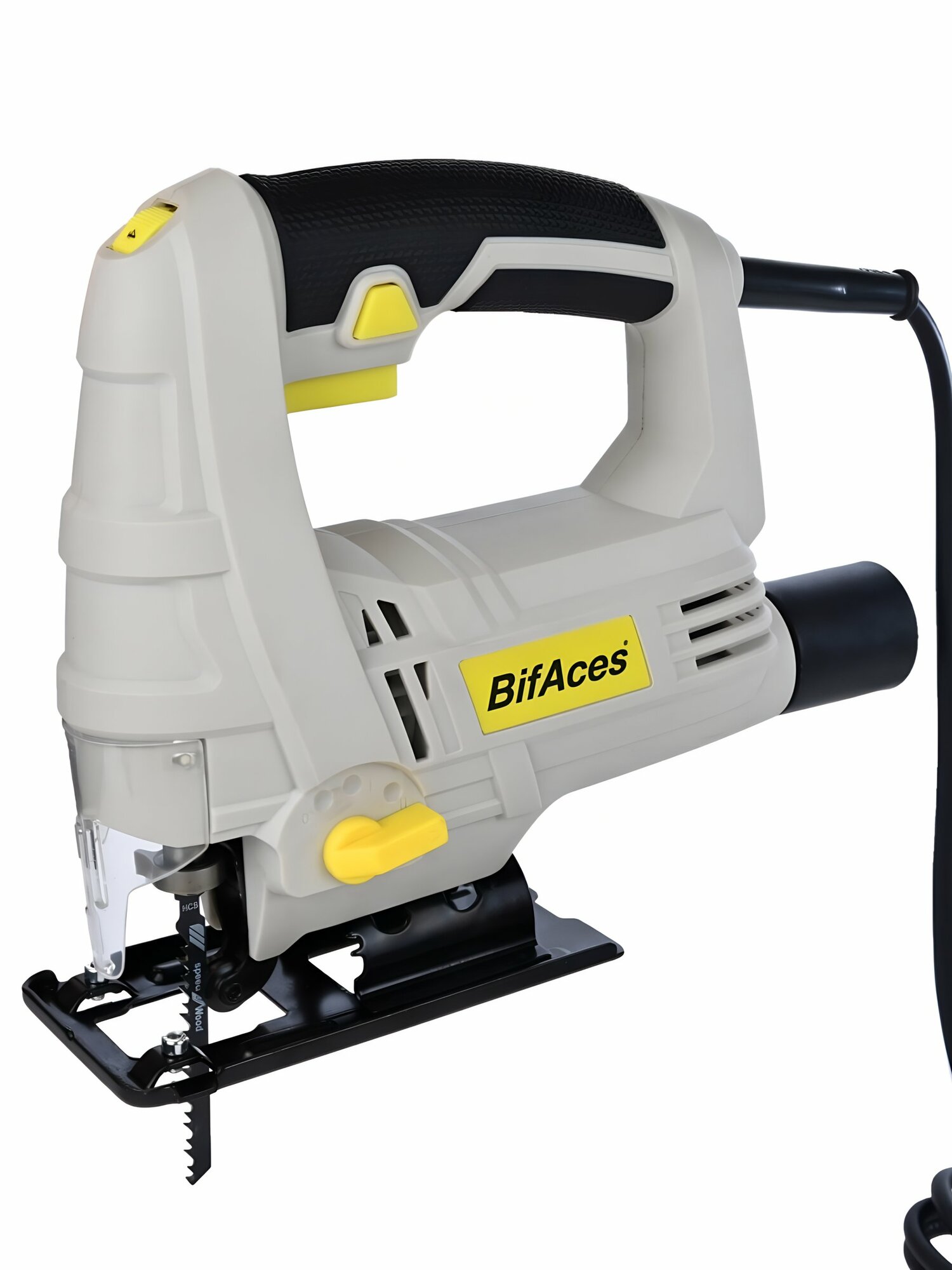 Лобзик электрический BifAces AWJ-550, 550 Вт, маятниковый ход, регулировка оборотов, пропил дерева 55 мм, сетевой инструмент