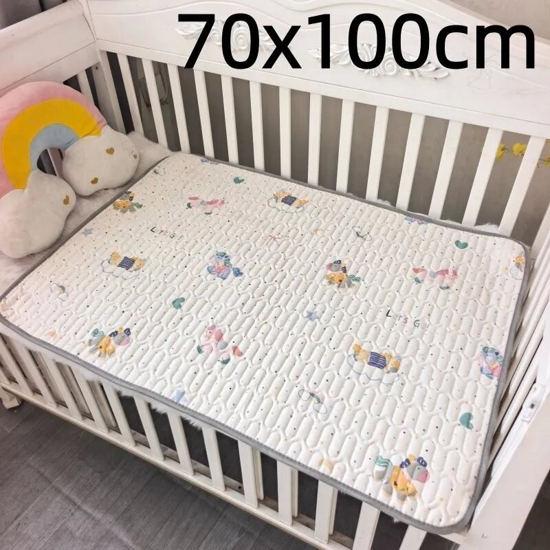 Пеленка текстильная непромокаемая 70x100 см для новорожденных, хлопковая детская пеленка, пеленка для сна