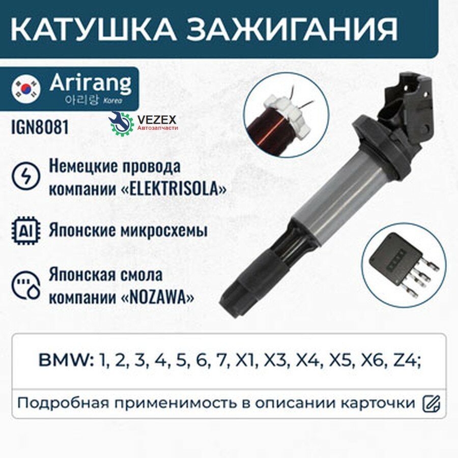 ARIRANG IGN8081 Катушка зажигания