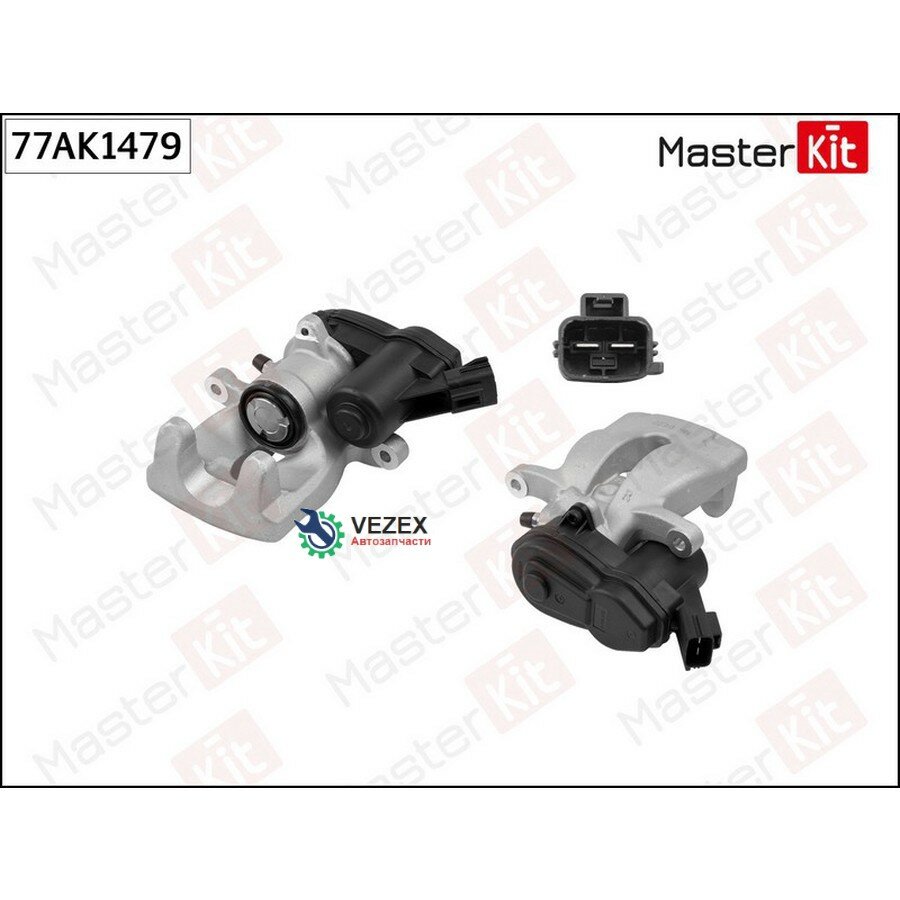 MASTERKIT 77AK1479 Суппорт тормозной зад. прав. Renault FLUENCE (L3_) 2010 - 77AK1479
