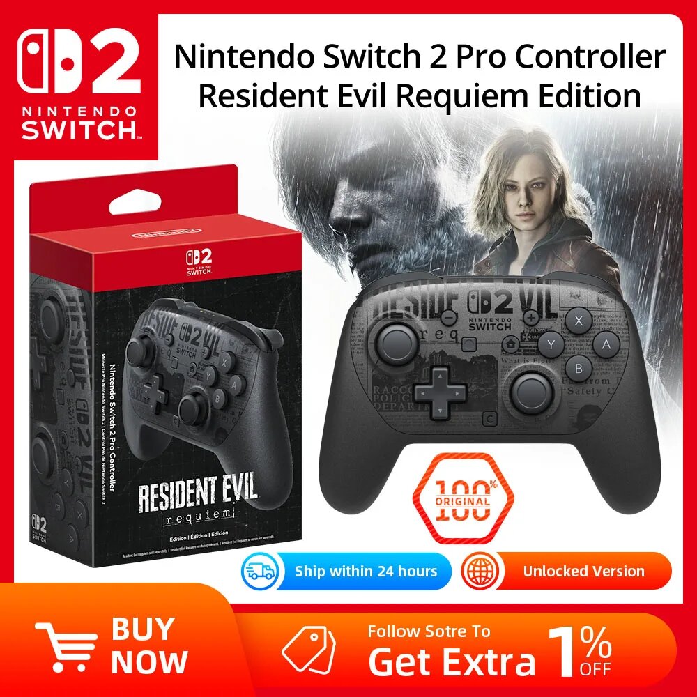 Nintendo Switch 2 Pro Controller - Resident Evil Requiem Edition Special Edition — фото 1