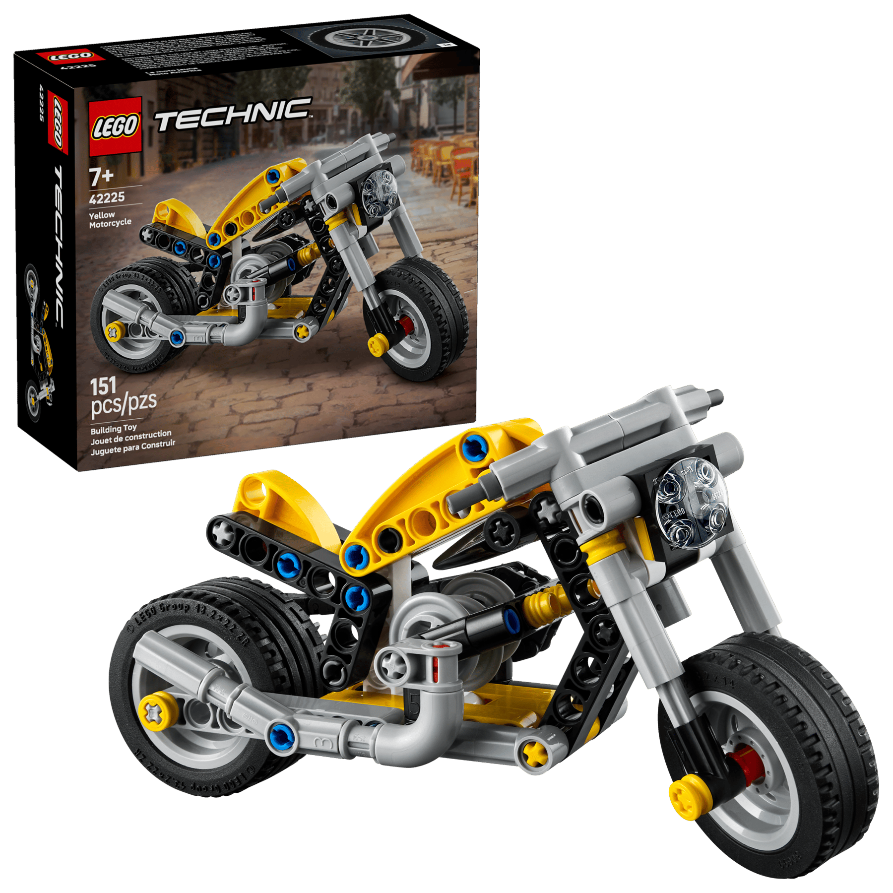 Конструктор LEGO Technic 42225 Желтый мотоцикл, 7+, 151 дет.
