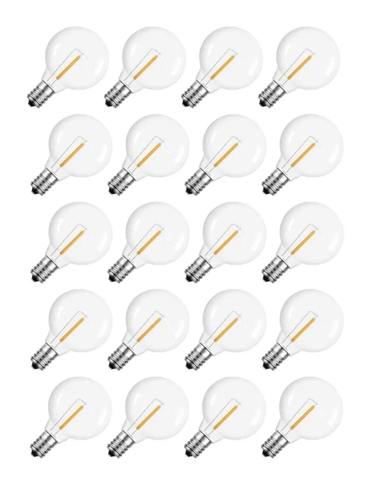 Лампочка, Цоколь: E12, 1 Вт, Светодиодная, 25 шт.