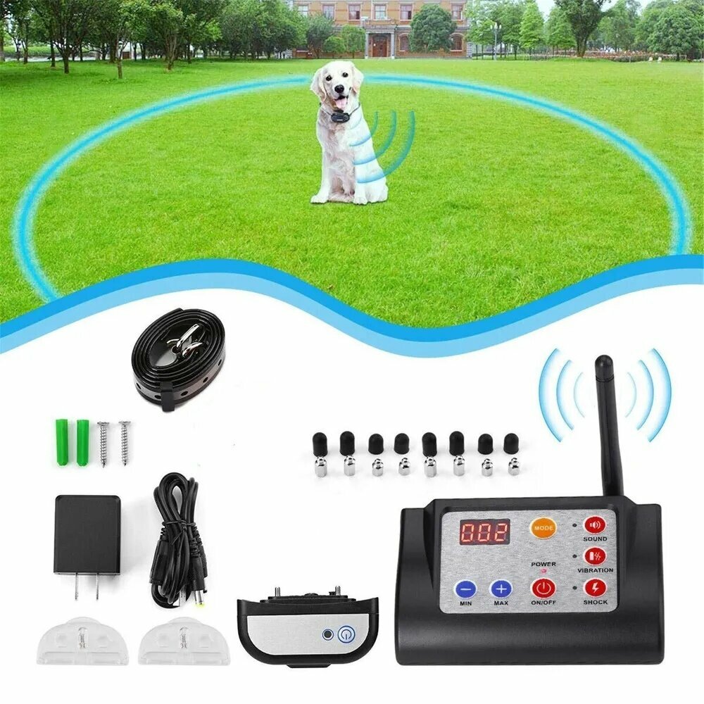 Электронный забор Amazin X883, для собак, беспроводной, дальность до 300м