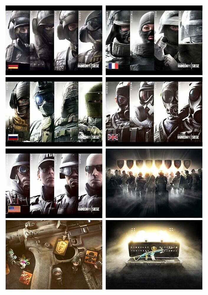 Наклейки "Rainbow Six Siege" No.2