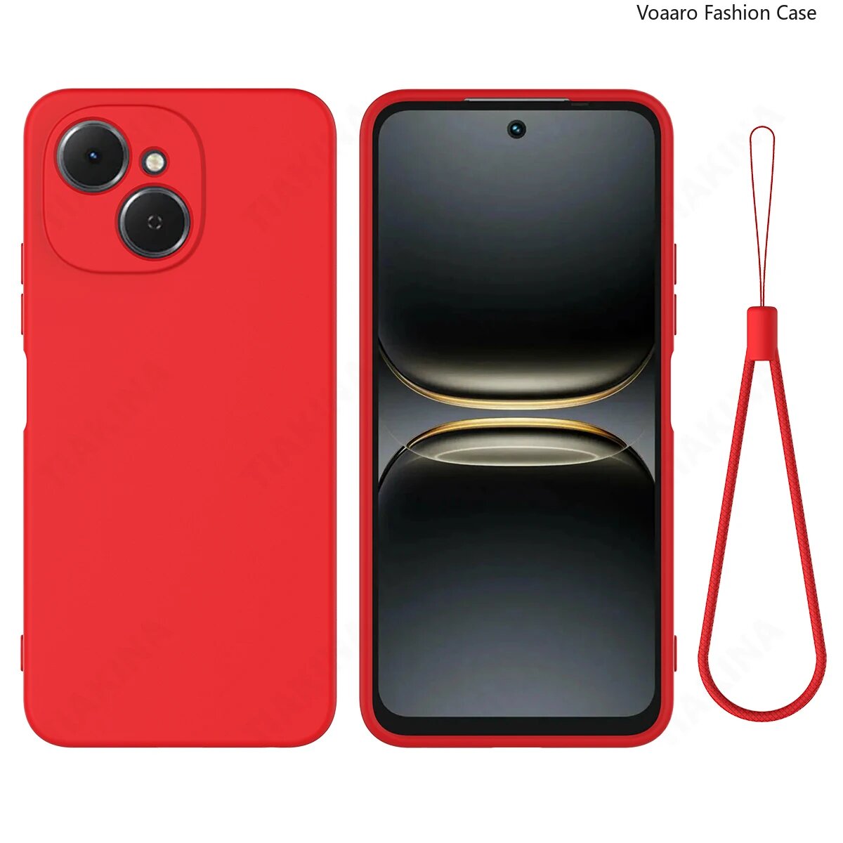 Противоударный чехол для Tecno Spark 40C 4G, чехол с ремешком для Tecno Spark 40C 4G, мягкий жидкий силиконовый чехол, полностью защитный чехол