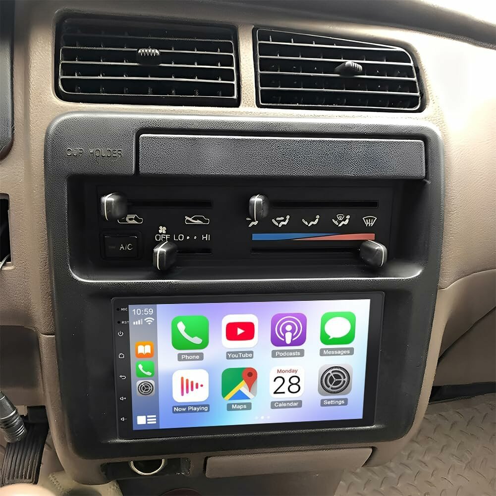 Автомобильная стереосистема Double Din для Toyota T100 1993–1998 гг, Автомобильная магнитола с сенсорным экраном 7