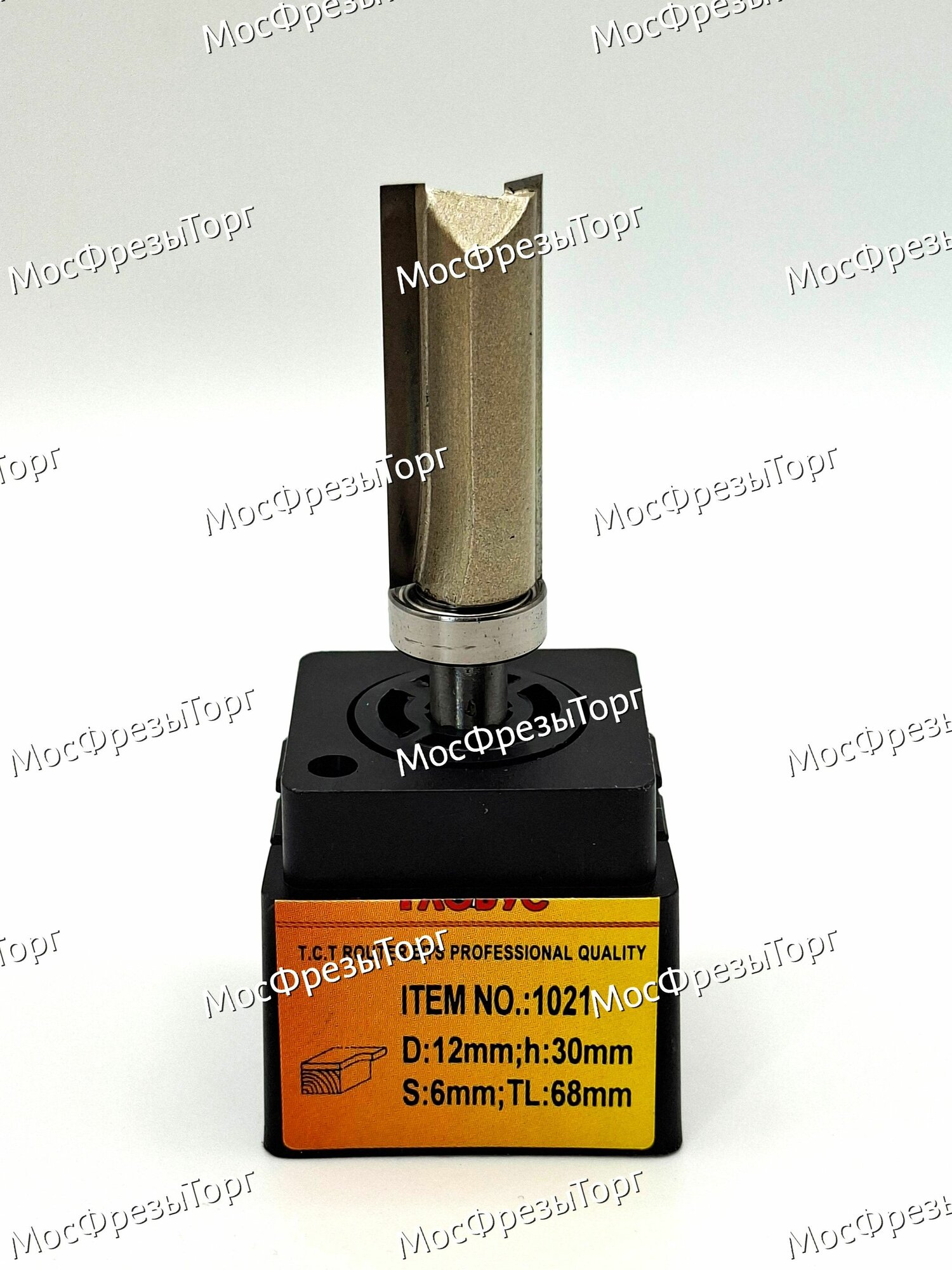 Фреза Глобус 1021 D 12x30 S6 кромочная прямая копировальная