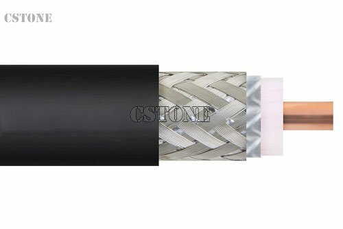 С низкими потерями гибкий LMR-500-DB наружный/Watertight номинальный коаксиальный кабель двойной экранированный с чёрный