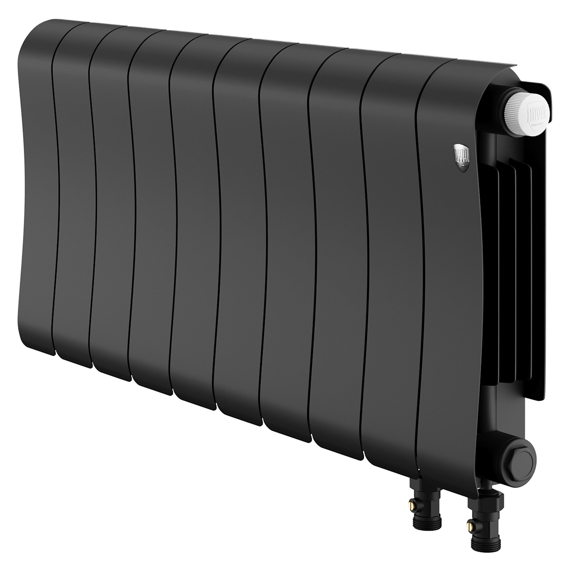Радиатор биметаллический Royal Thermo Infinity 300 Noir Sable VR80 - 10 секц.