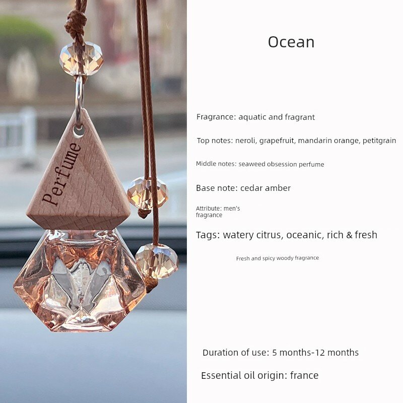 Серия Sparkle Автомобильный воздухоочиститель-подвеска с ароматом Ocean - Долговечный аромат, включая бутылку 10 мл