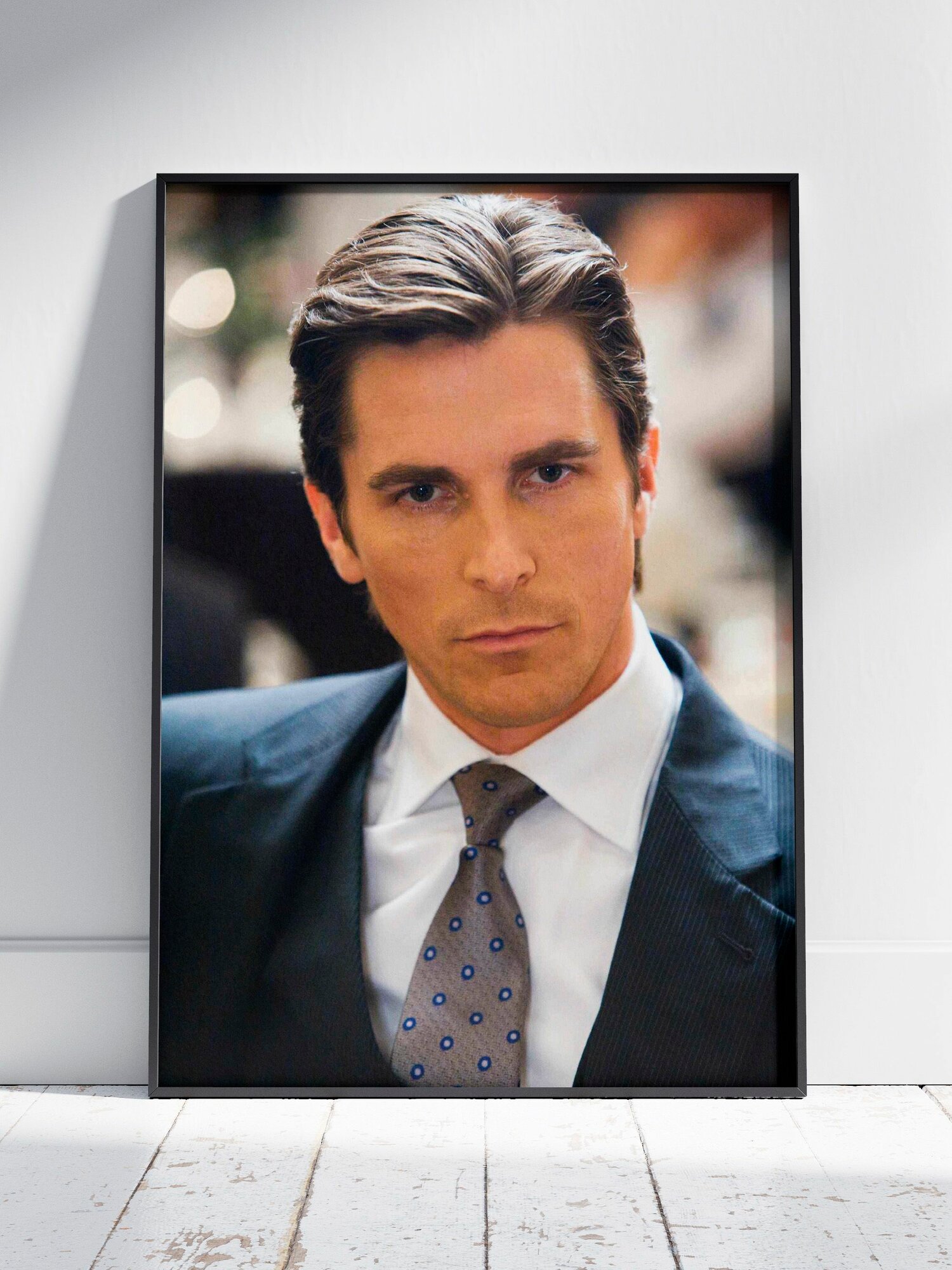 Плакат на стену для интерьера Кристиан Бейл (Christian Bale 13) - Постер по актеру фильма, кино, сериала формата A4 (21x30 см)