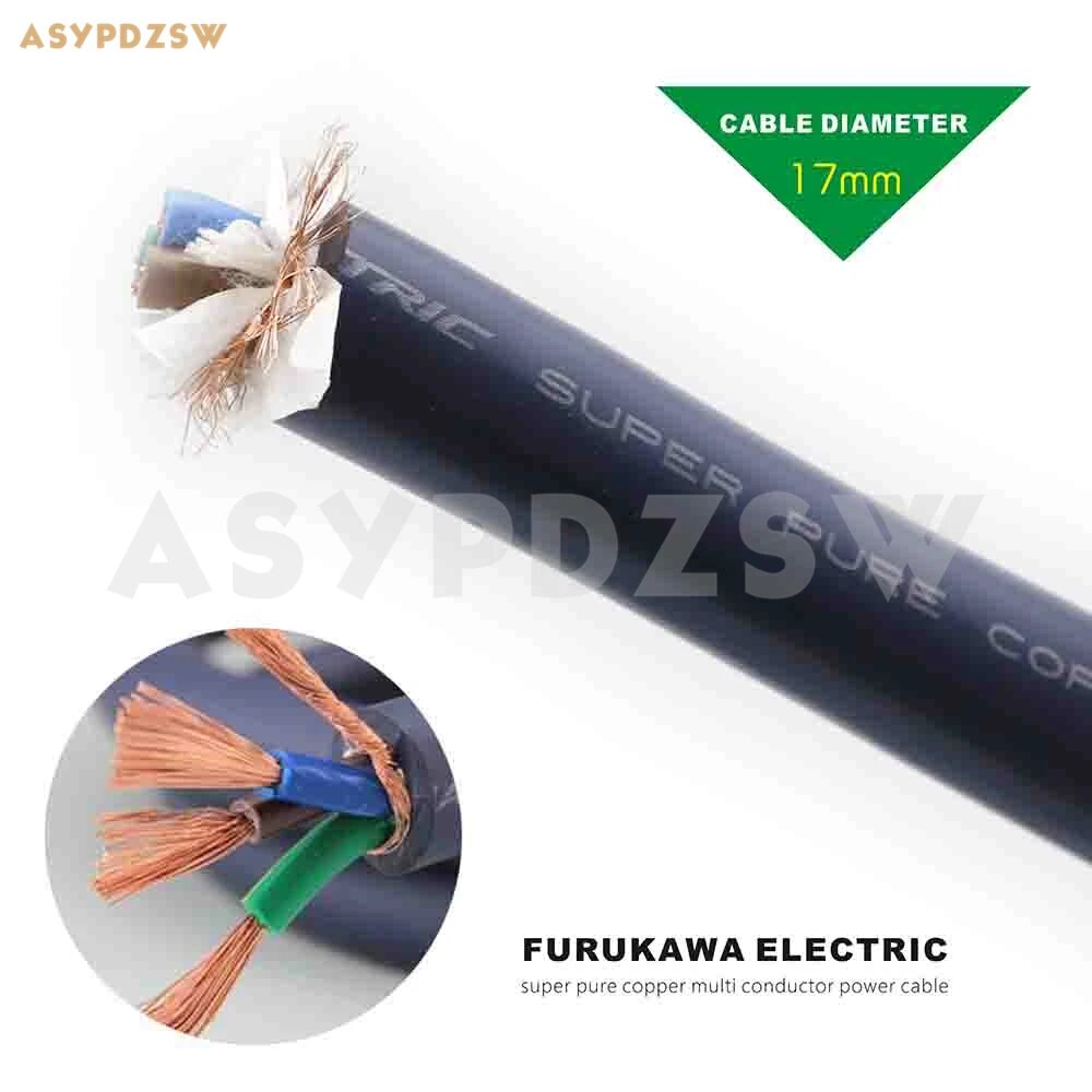 Многожильный кабель питания FURUKAWA ELECTRIC 99.999%, 1 м, из чистой меди