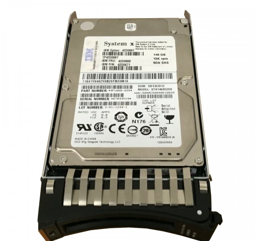 Жесткий диск IBM 42D0669 146Gb SAS 2,5" HDD