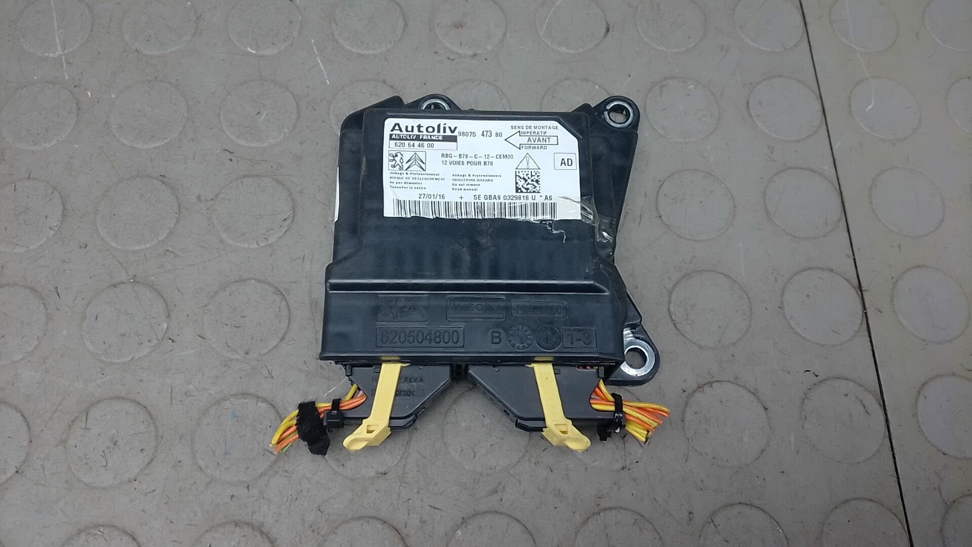 Блок управления airbag CITROEN C4 GRAND PICASSO 2, Номер 620644600