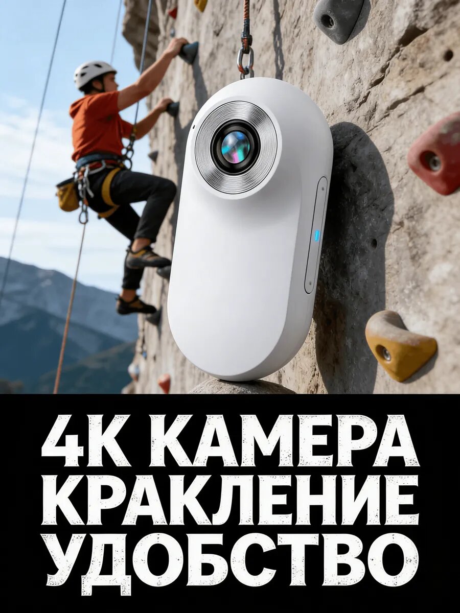 Водонепроницаемая Экшн камера 4К с креплением go pro