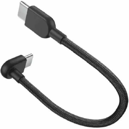 Кабель Xiaomi 3A Braided USB-C - USB-C, 0.1м, черный