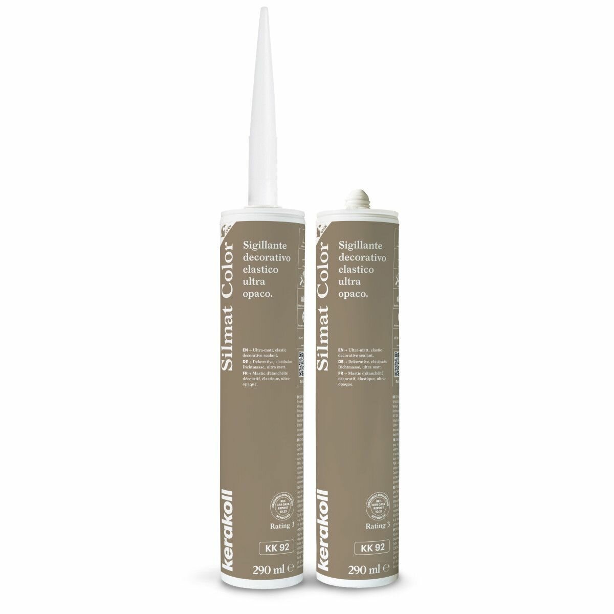 Силиконовый герметик матовый Kerakoll Silmat Color KK92, цветной, санитарный, для плитки, ванной и кухни, влагостойкий, против плесени, 310 мл