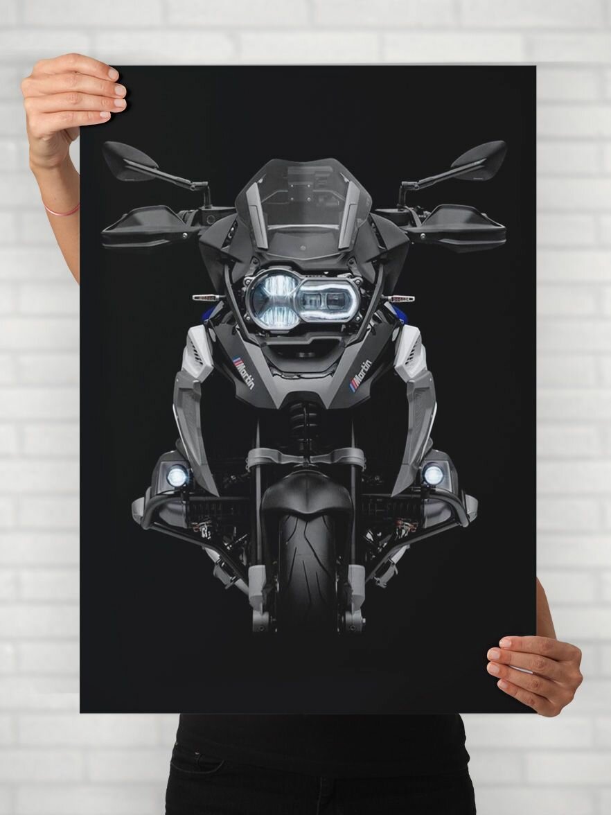 Плакат на стену для интерьера Мотоцикл (BMW R1250GS Adventure 3) - Постер по мото и байкам формата A1 (61x84 см)