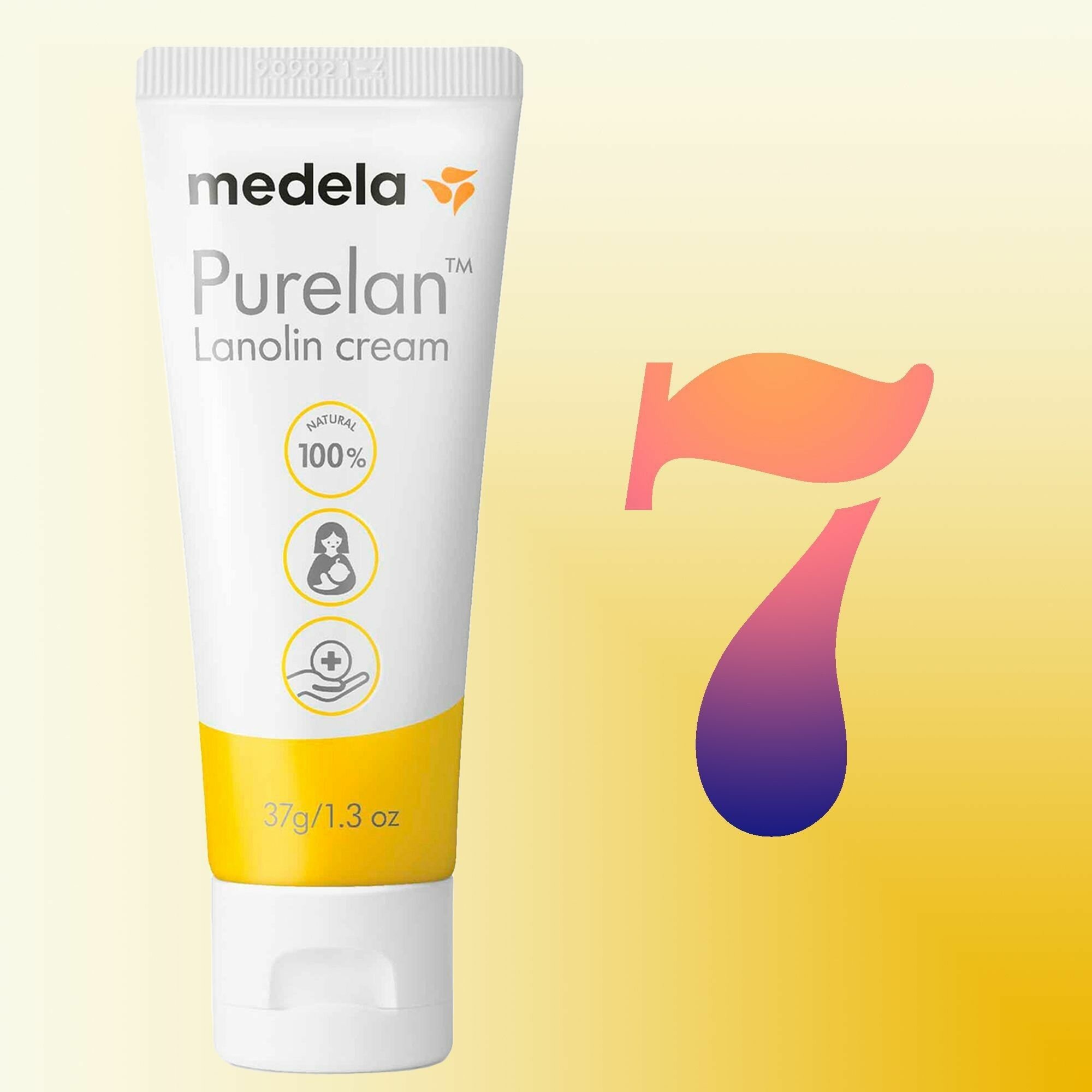 Medela Purelan пурелан для сосков ланолиновый крем 7 грамм от трещин, сухости, раздражения