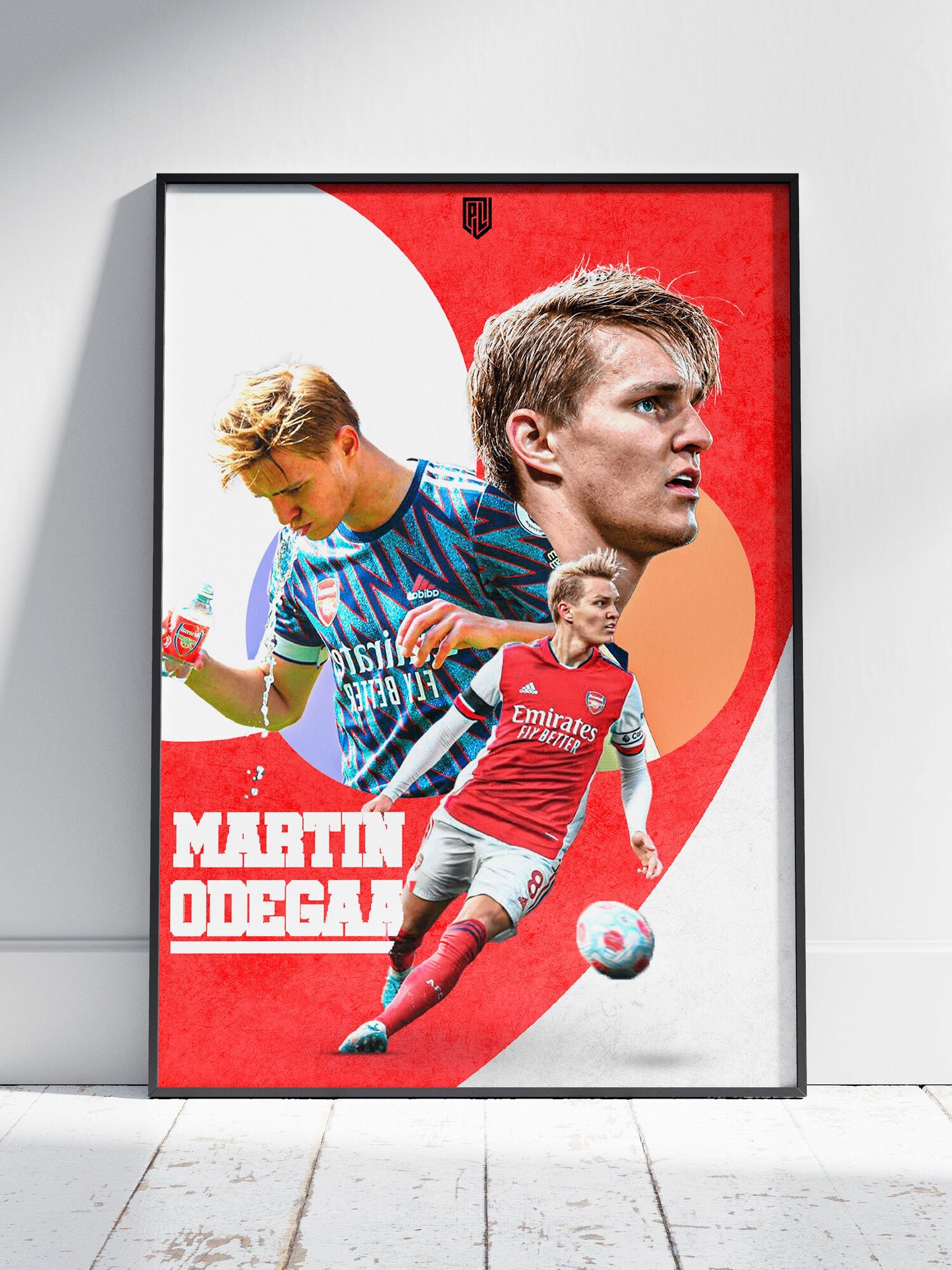 Плакат на стену для интерьера Капитаны Футбол (Мартин Эдегор - Martin Odegaard 2) - Постер по спорту и физической активности формата A3 (30x42 см)