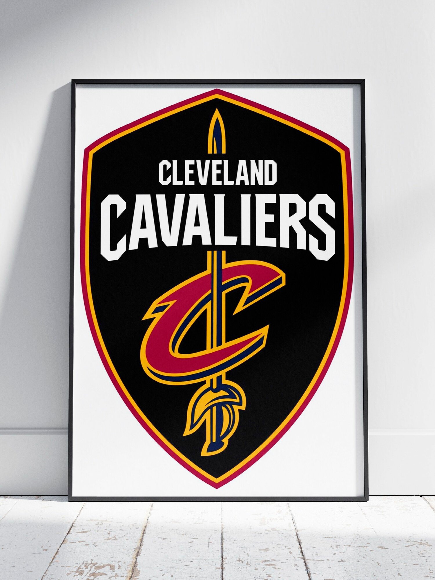 Плакат на стену для интерьера Команды Баскетбол (Кливленд Кавальерс - Cleveland Cavaliers 2) A4 (21x30 см)