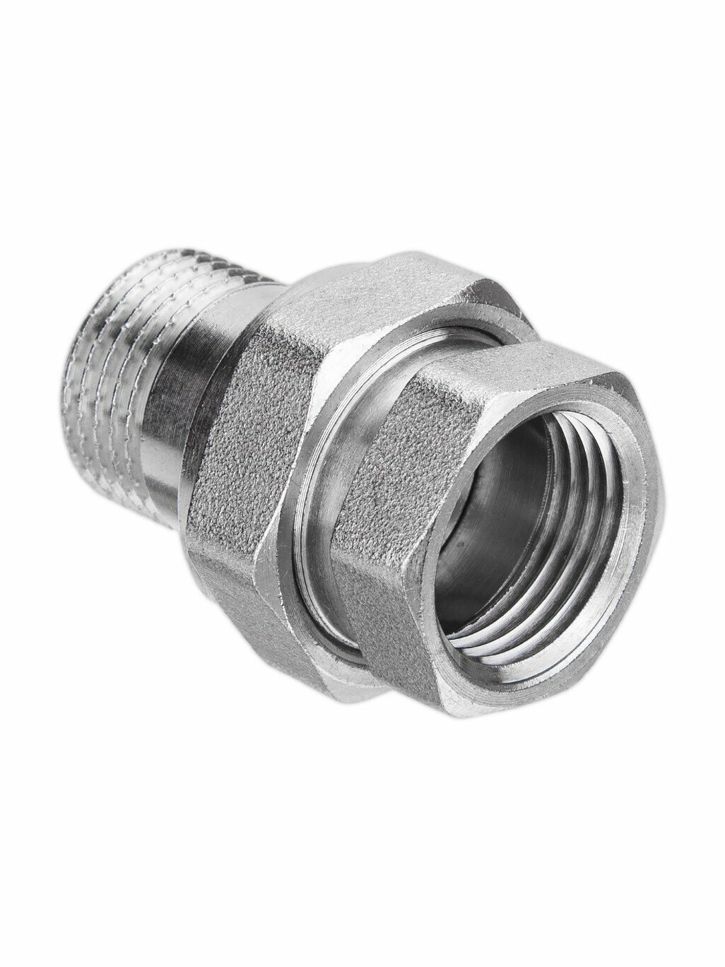 Американка AquaLink 3/4 дюйма, латунь никелированная, г-ш, прямой резьбовой фитинг для водоснабжения и отопления, 02590.