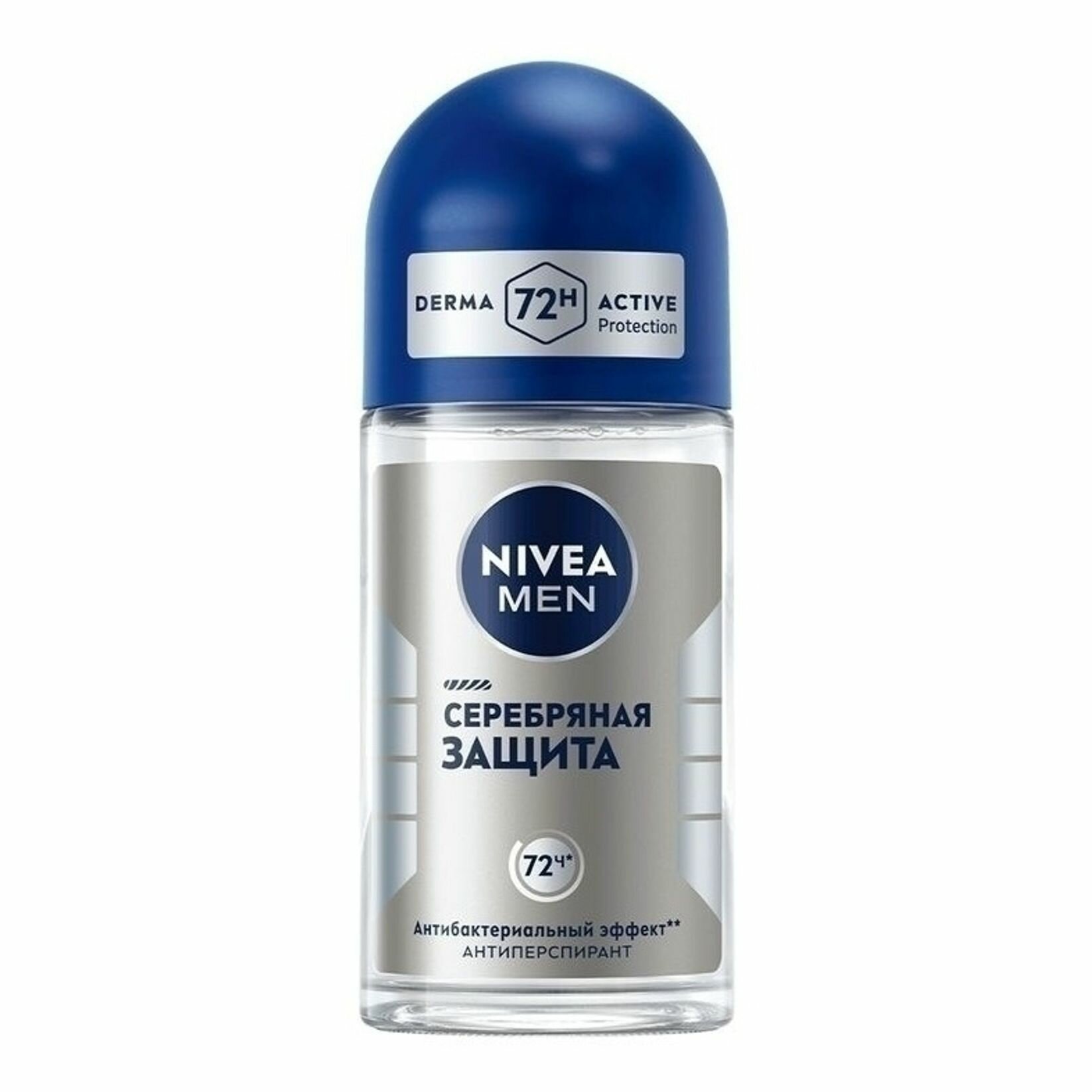 Дезодорант-антиперспирант шариковый Nivea Men Серебряная за