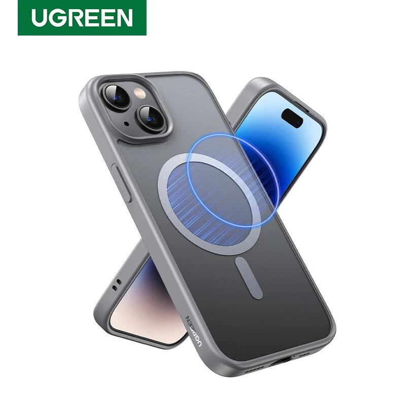 Матовый Магнитный чехол UGREEN для iPhone 15 Pro Max, противоударный чехол для iPhone 16 Pro Plus 15pro, чехол Magsafe Macsafe — фото 1