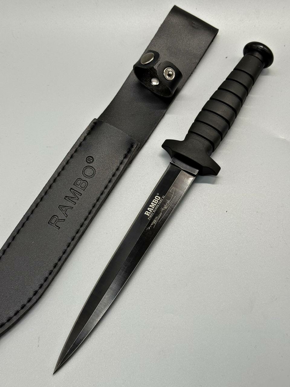 Нож охотничий Rambo-6, тактический, из стали 440С, с чехлом,