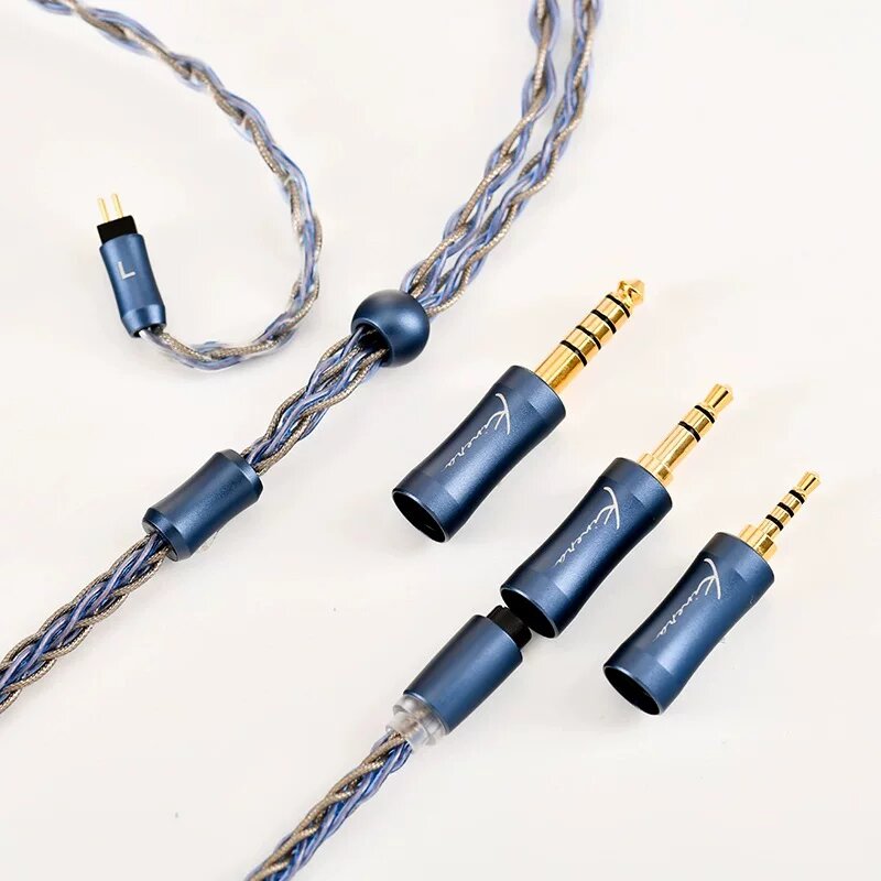 KINERA ACE 2.0 HiFi кабель обновления с 4-жильным сплавом меди и серебра, разъемы MMCX (2,5 мм/3,5 мм/4,4 мм сменные