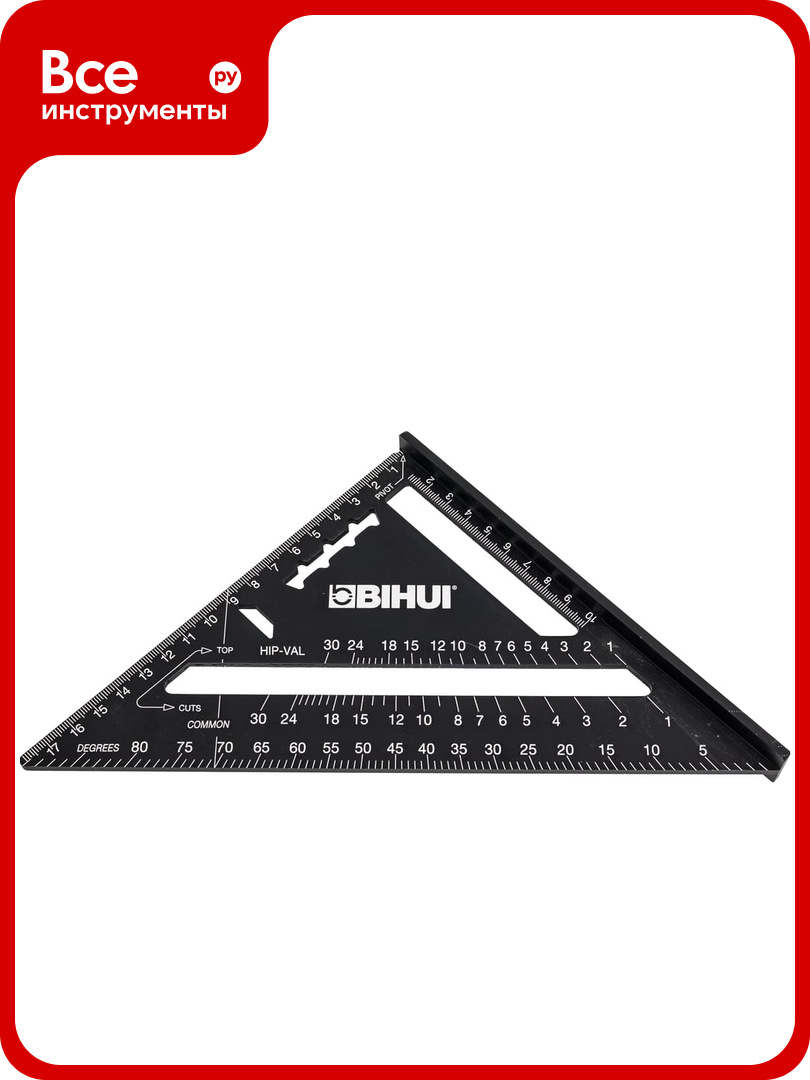 Угольник Свенсона BIHUI 180x180мм, 0-90, арт. TMRT7