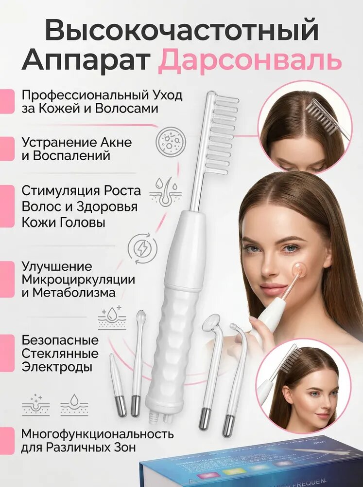 Дарсонваль микротоки для лица и тела 4S