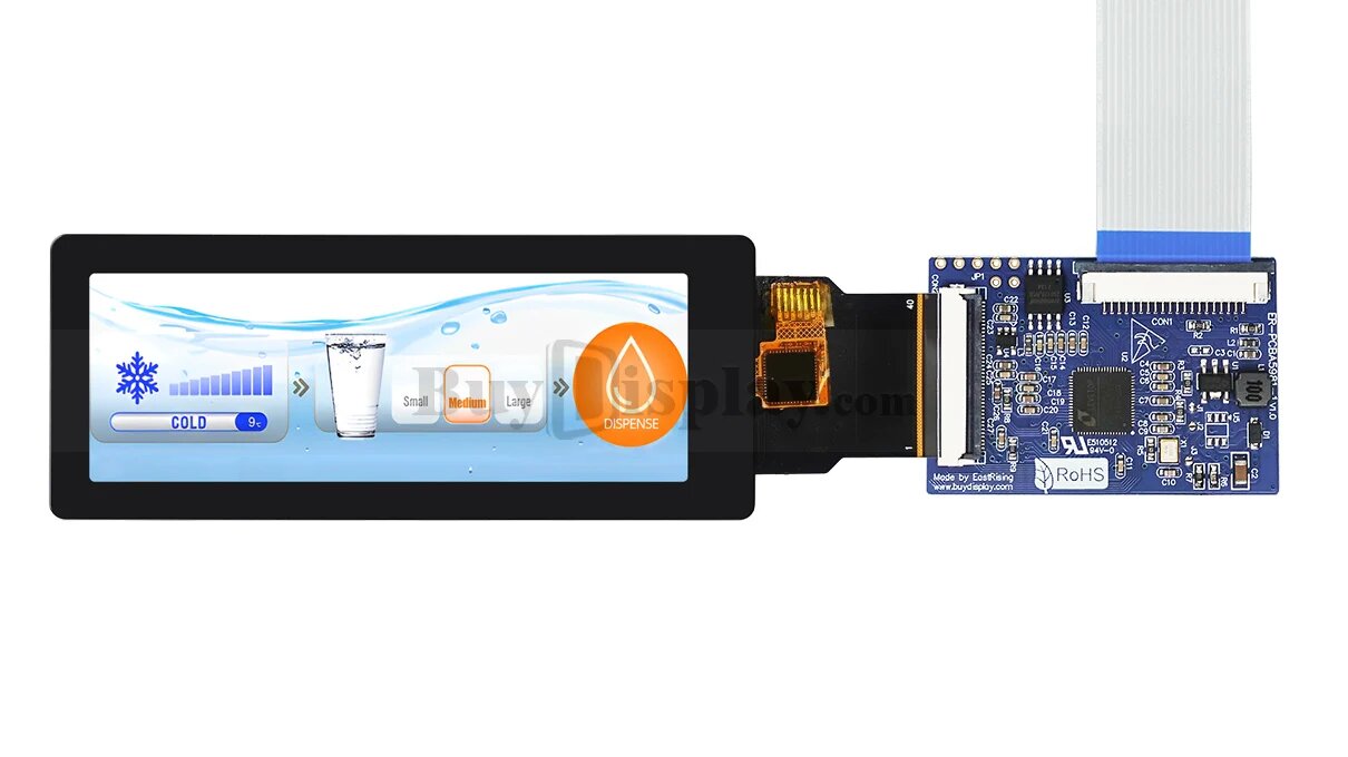 Тип стержня 2,99 дюйма 268x800 IPS TFT ЖК-дисплей Интерфейс SPI + RGB